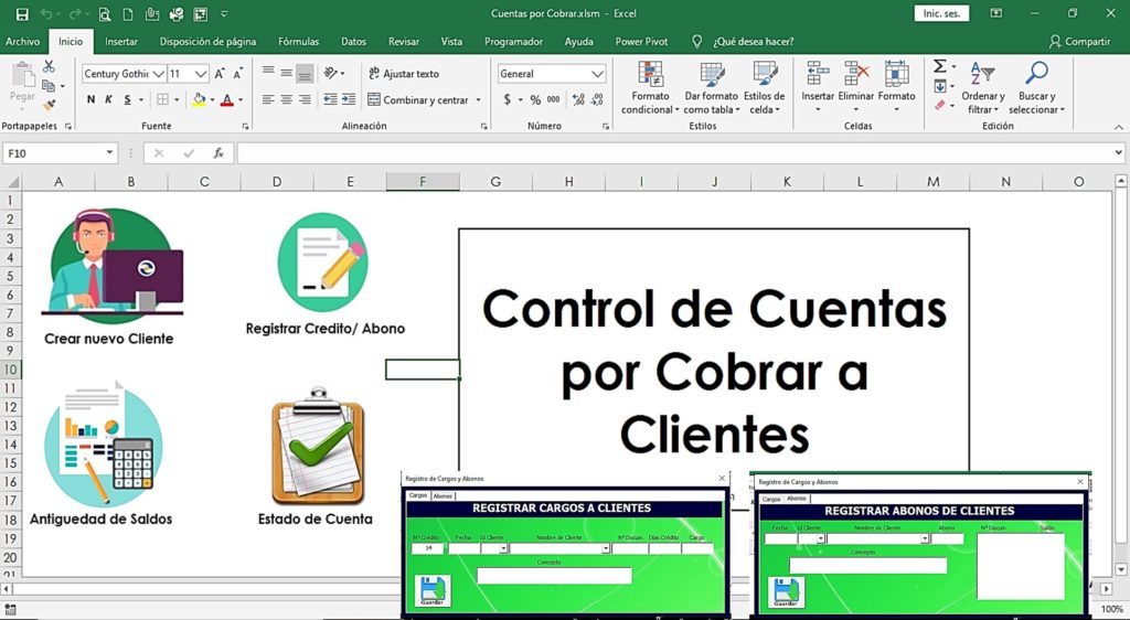 Control De Créditos Plantilla Excel - Ofimática Empresarial